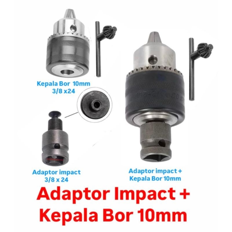 Jual adaptor Impact impek corles menjadi bor 10mm | Shopee Indonesia