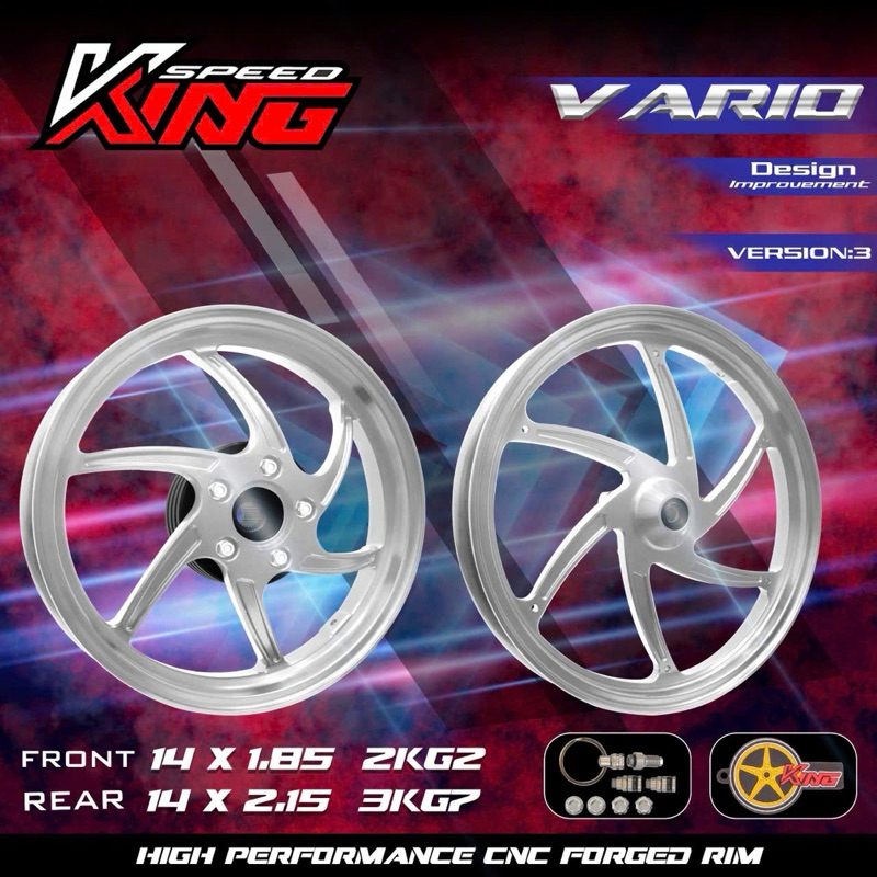 Jual Velg King Speed Forged Rims V3 Palang 6 Vario 125 150 PCX ...