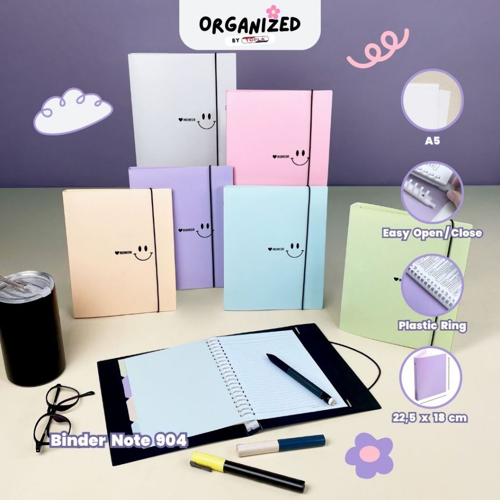 Jual Topla Binder note pastel buku catatan agenda journal sekolahan dan ...