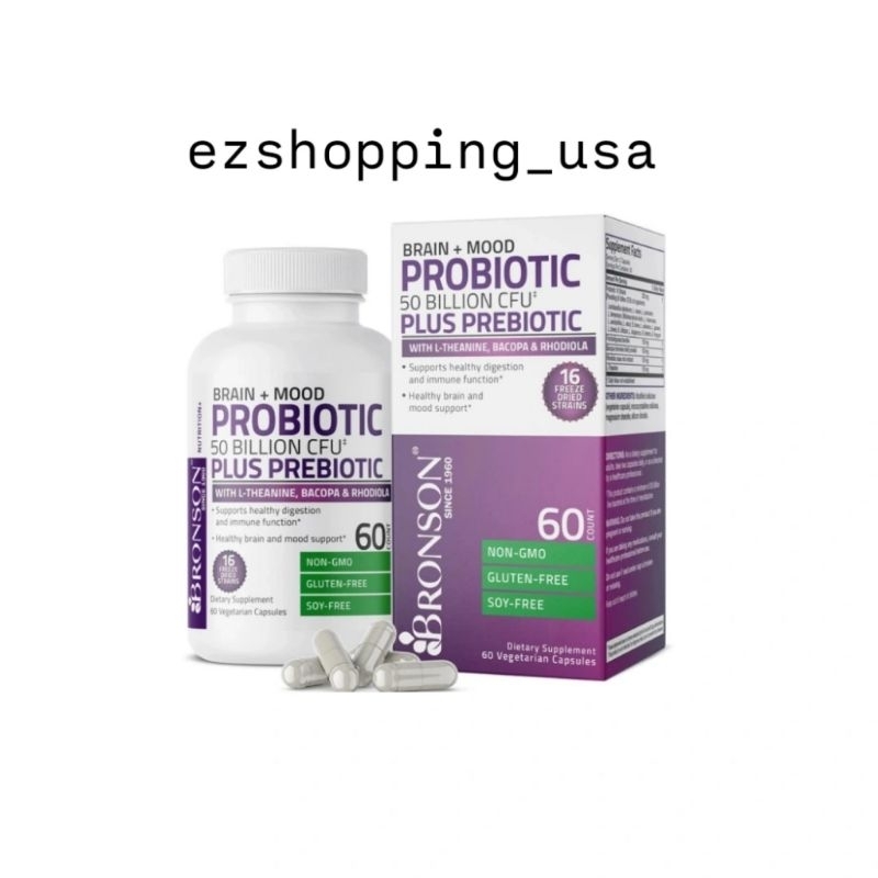 Jual bronson probiotic plus prebiotik 50 billion cfu vegetarian capsule ...