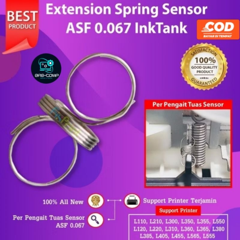Jual Extension Spring Sensor ASF 0.067 Printer Epson L110 L120 L130 L210 L220 L300 L310 Per ...