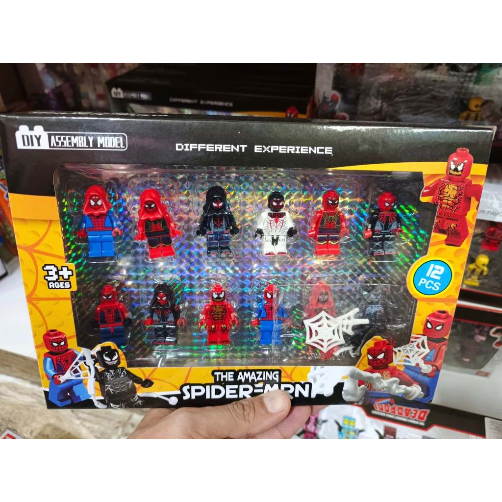 Jual MINI FIGURE ACTION FIGURE SUPERHERO MANUSIA LABA LABA BRICK BRICKS ...