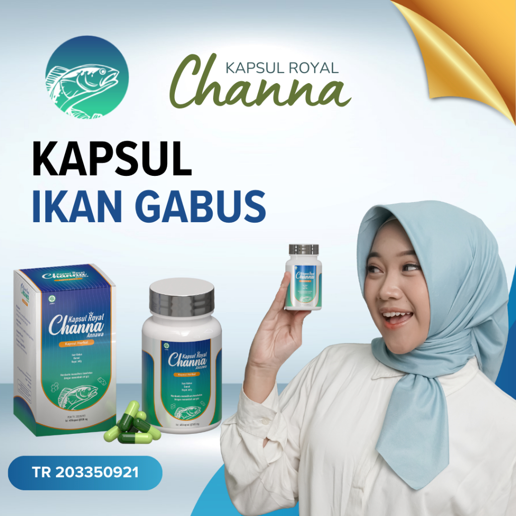 Jual ROYAL CHANNA Kapsul Ikan Gabus Keringkan Luka Pasca Operasi ...