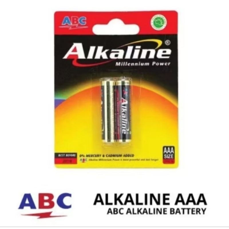 Jual Baterai Abc Alkaline AAA / A3 ABC Alkaline/ BATTERY/ BATTERAY/ LR03 ALKALINE isi 2 pcs ...