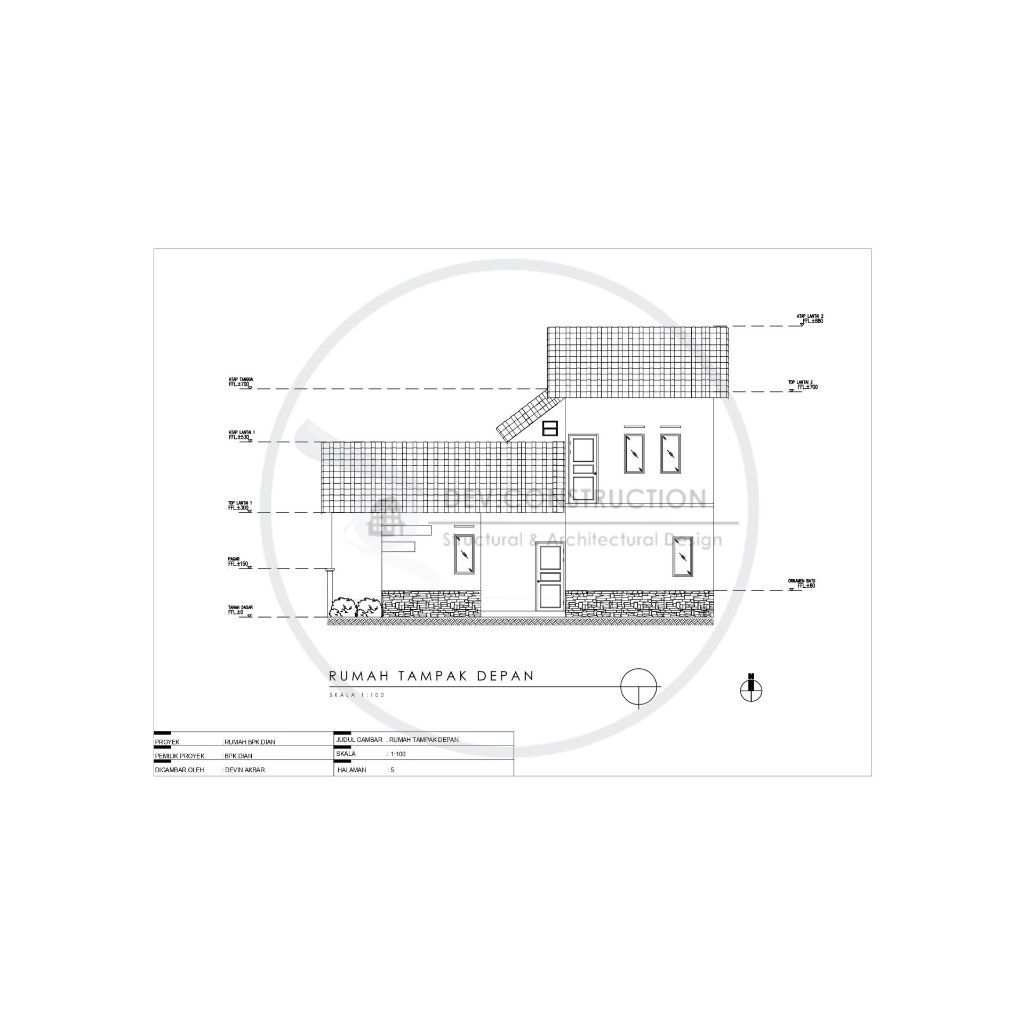 Jual Jasa Arsitek Desain Rumah 2D & 3D Gambar Arsitektural Gambar Kerja ...