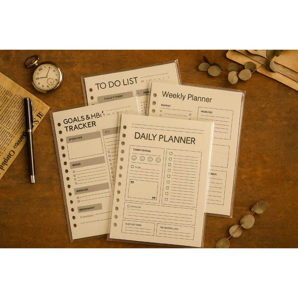 Jual Loose Leaf Planner A5 – 4 Motif Cetak Bolak-Balik | Bookpaper ...