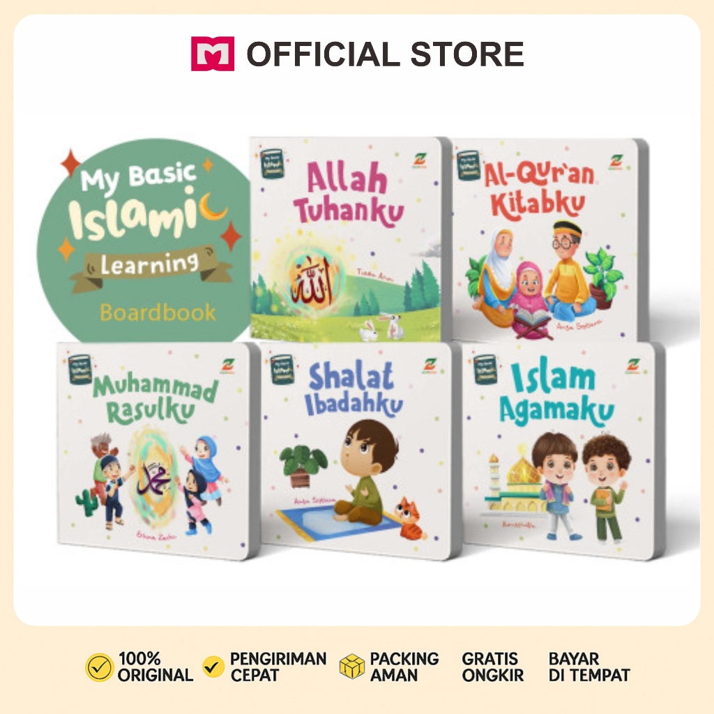 Jual DM Bookstore - Paket Board Book Mini My Basic Islamic Learning ...