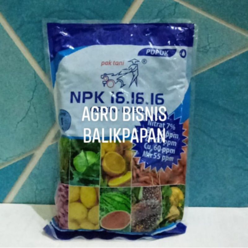 Jual Pupuk NPK 16-16-16 Pak Tani Original 1 Kg | Shopee Indonesia