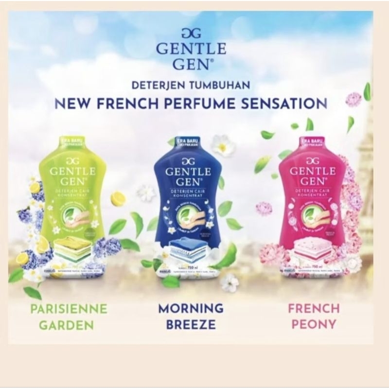 Jual Gentle Gen Cair Detergen Tumbuhan kemasan Botol 700 ml | Shopee ...