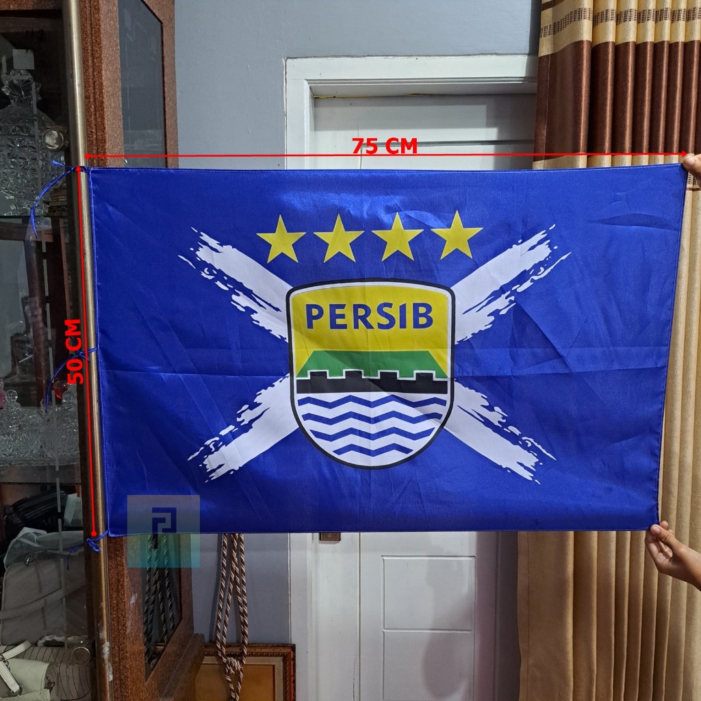 Jual BENDERA PERSIB BANDUNG LOGO SILANG 4 BINTANG | Shopee Indonesia