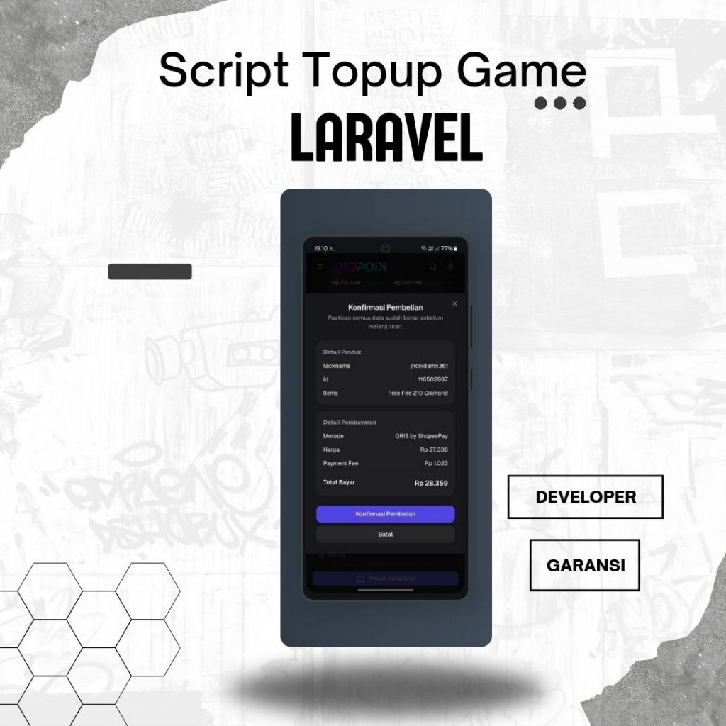 Jual Source Code Topup Game Laravel | Shopee Indonesia