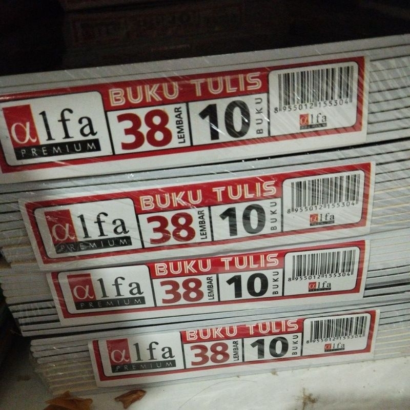 Jual Buku Tulus 38 alfa premium Per Pack Isi 10 Buku | Shopee Indonesia