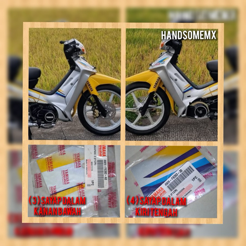 Jual striping f1zr kuning limited edition sticker f1zr kuning LE stripe ...