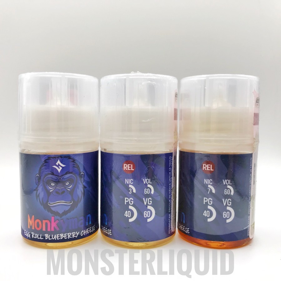 Jual MONKYMAN V2 EGG ROLL BLUEBERRY CHEESE BY MONK CLOUD 3MG 7MG 60ML ...