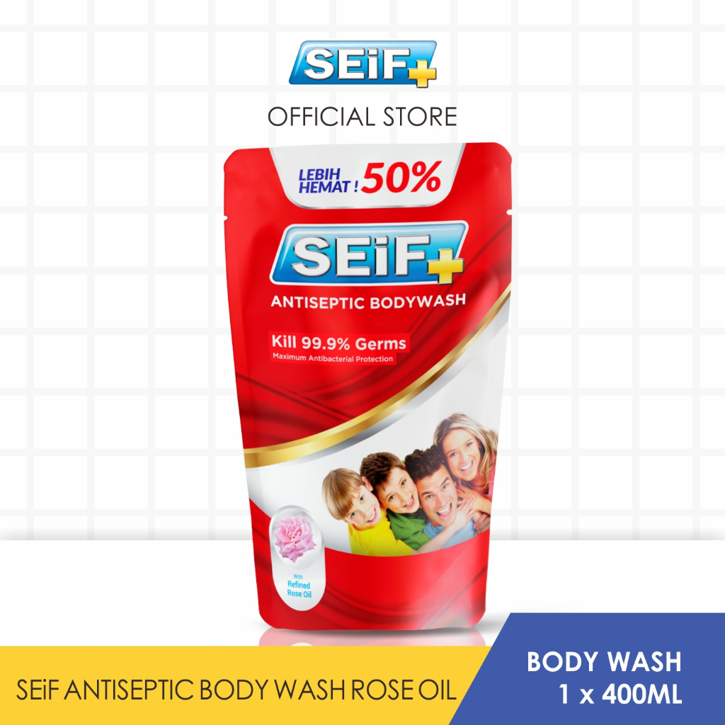 Jual SEIF ANTISEPTIC BODYWASH 400ML - SABUN CAIR SEIF ANTISEPTIC 400ML ...