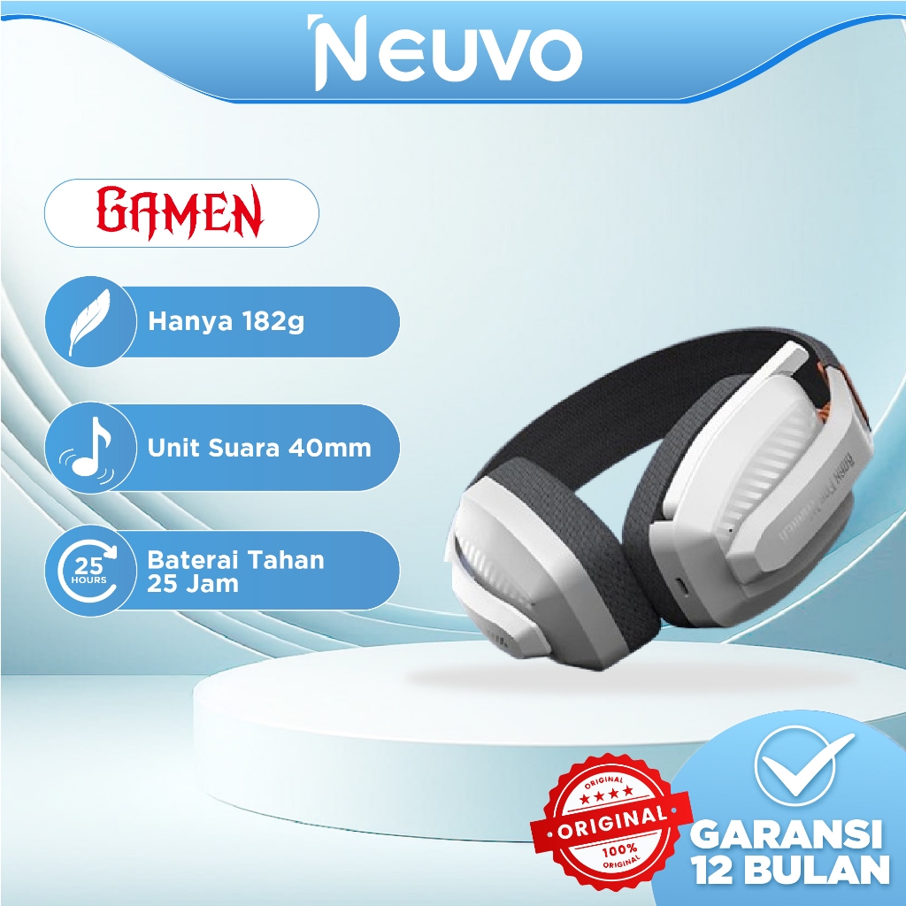 Jual GAMEN Headset Gaming Wireless Low Bluetooth 5.3 Low Latency Driver ...