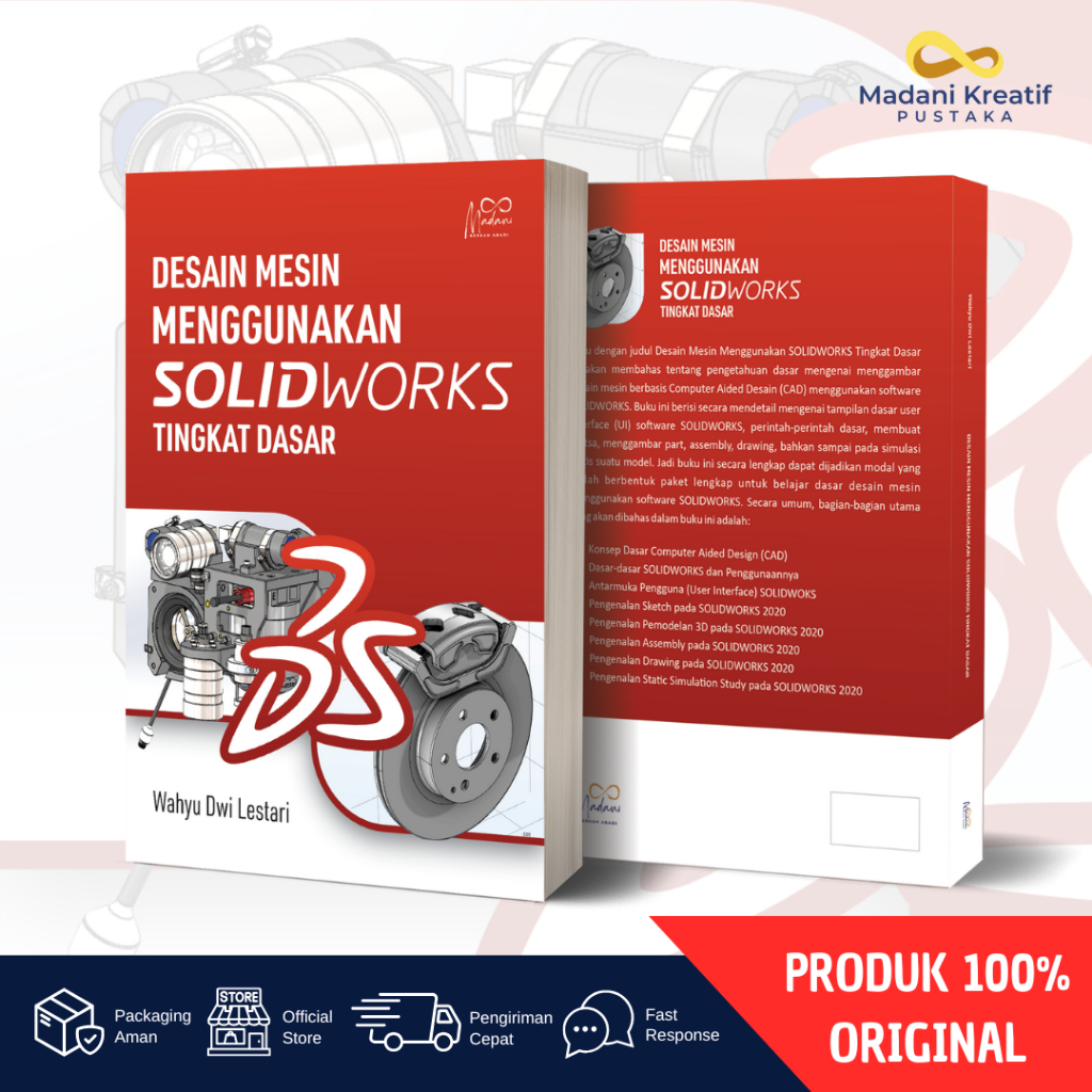 Jual BUKU DESAIN MESIN MENGGUNAKAN SOLIDWORKS TINGKAT DASAR - WAHYU DWI ...
