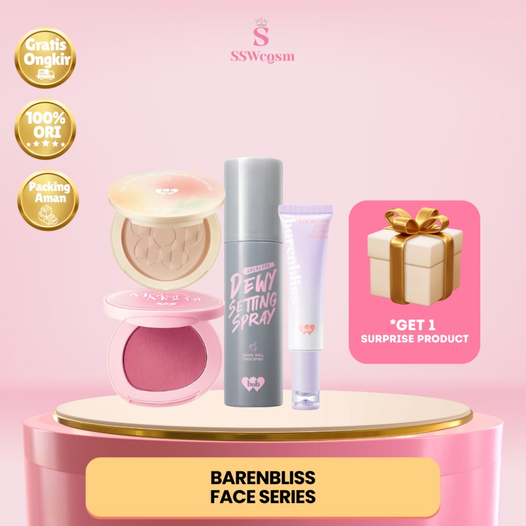 Jual BNB BARENBLISS Moist Mochi Paste Powder Blush | Locklook Primer ...