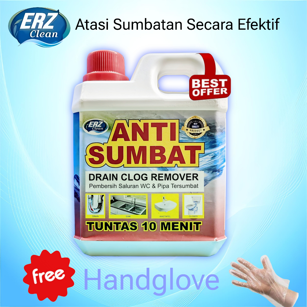 Jual ERZ CLEAN ANTI SUMBAT 1200 Gram dan 1700 gram - Drain Clog Remover ...