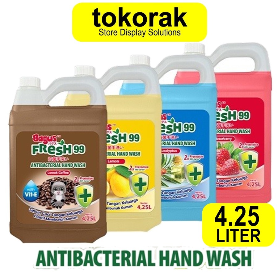 Jual BAGUS FRESH 99 SABUN CUCI TANGAN JERIGEN 4,25 LITER DENGAN VITAMIN ...