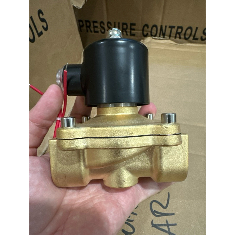 Jual solenoid valve 1 inch 220v kuningan 2w-250-25, normal close | Shopee Indonesia