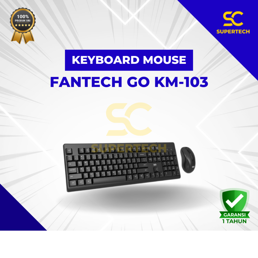 Jual Fantech GO KM103/KM-103 Combo Keyboard Mouse Office | Shopee Indonesia