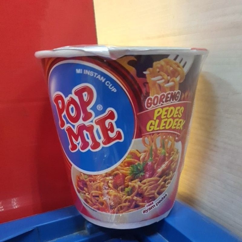 Jual Pop Mie Goreng Pedas Gledeek Mi Instan Cup Rasa Ayam Pedas 75gr ...