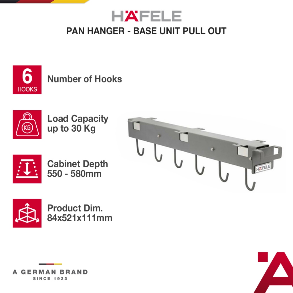 Jual Hafele Gantungan Panci & Wajan Abu-abu - Pan Hanger | Shopee Indonesia