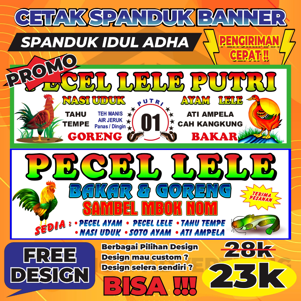 Jual Cetak Lalapan Banner / Spanduk / Backdrop / Baliho Murah Cepat | Shopee Indonesia