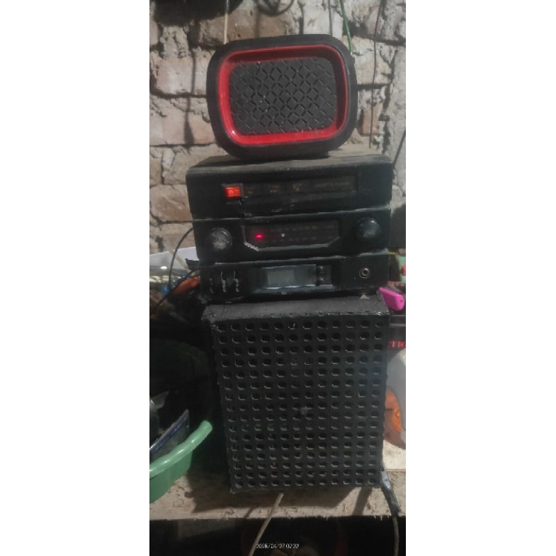 Jual tape mini compo radio on tape of/mati!!..gelombang penuh bersih ...