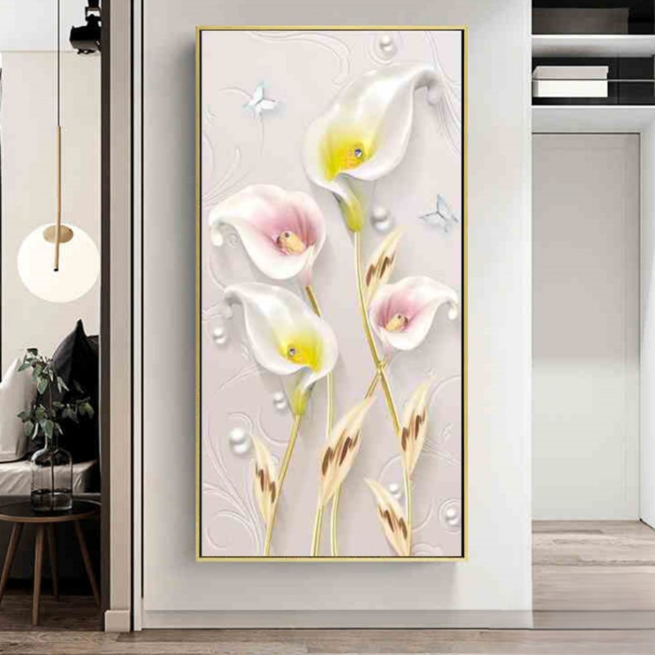 Jual 5D Diamond Painting Lukisan Porcelain - Model Bunga Flower Floral ...