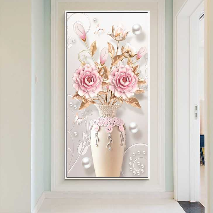 Jual Lukisan Dinding Hiasan 5D Porcelain Detail Crystal Diamond - Model ...