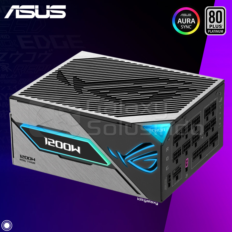 Jual Asus ROG THOR 1200P3 Magnetic OLED display 1200Watt PCIE 5.1 Full ...