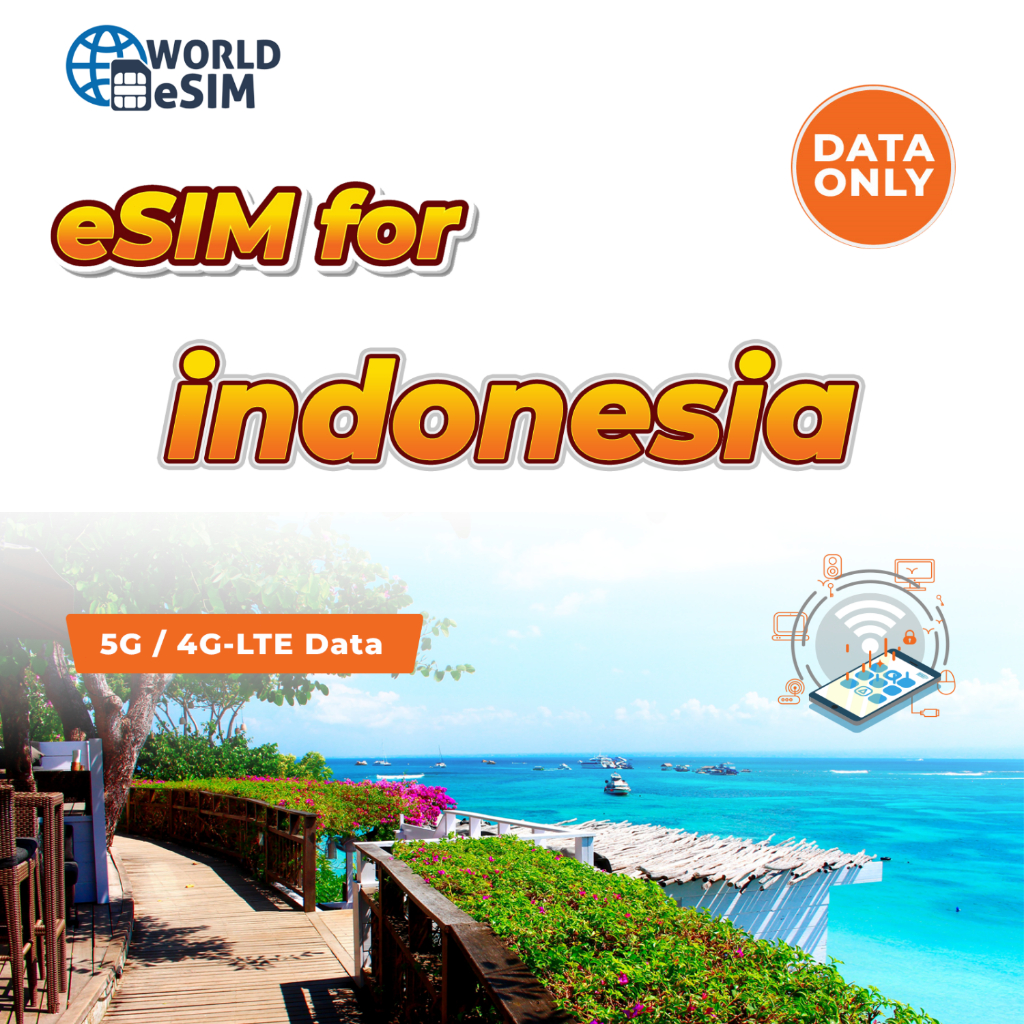 Jual Worldesim eSIM Indonesia Unlimited Kuota Data Internet | eSIM Indonesian Kuota Besar ...