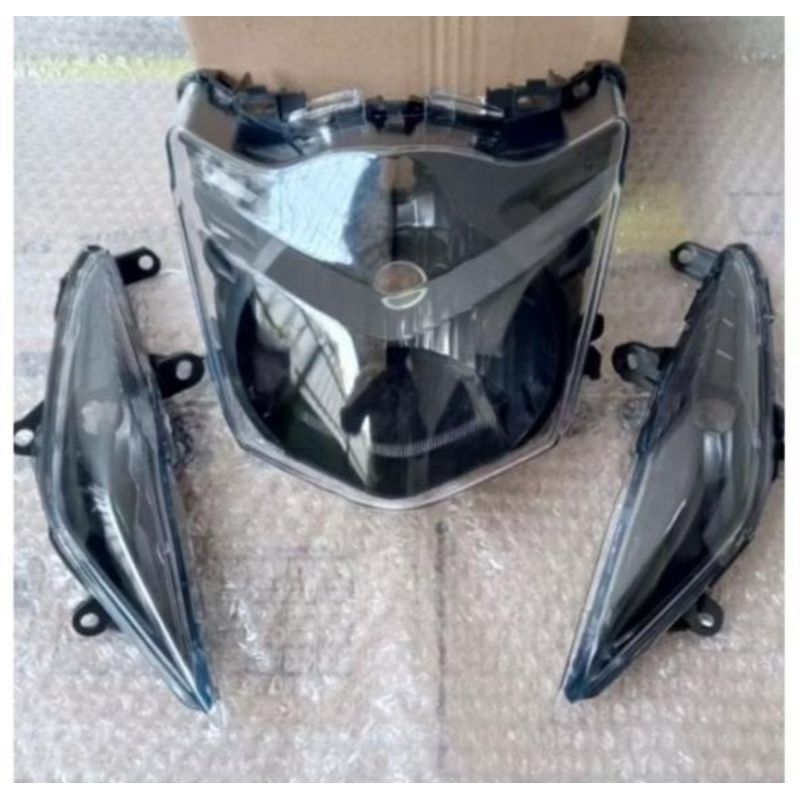Jual Reflektor Lampu Depan Beat Karbu Beat Lama Plus Sen Costume Full ...
