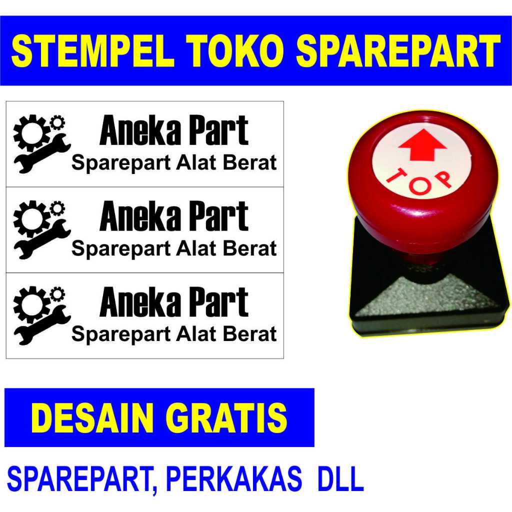 Jual Stempel Toko Sparepart stempel toko elektronik stempel bengkel ...