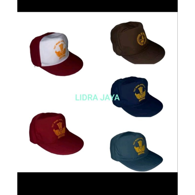 Jual TOPI SEKOLAH SD SMP SMA SERAGAM SEKOLAH TOPI BIRU SMP TOPI ABU ...