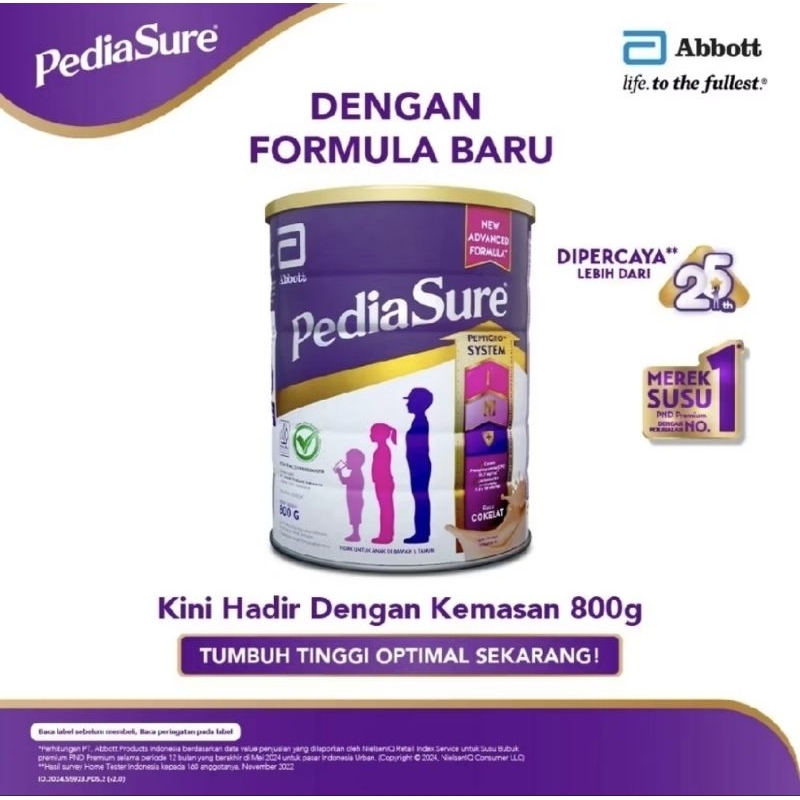 Jual PEDIASURE COKLAT 800 GR | Shopee Indonesia