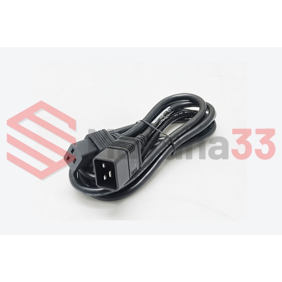 Jual Kabel Power Output UPS C19 to C20 / Kabel Jumper Standar (Male ...