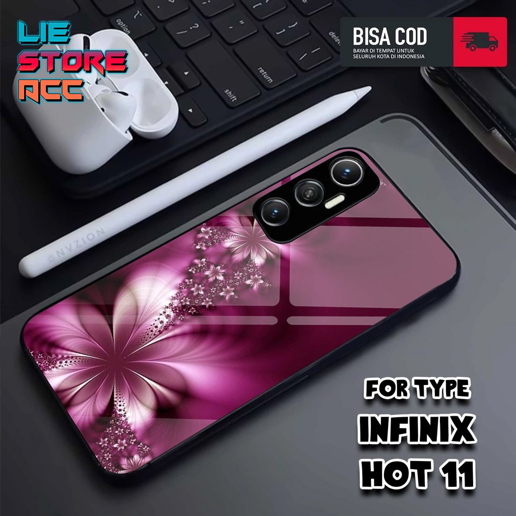 Jual Case INFINIX HOT 11 [ BUNGA ] Softcase Kilau INFINIX HOT 11 Case ...