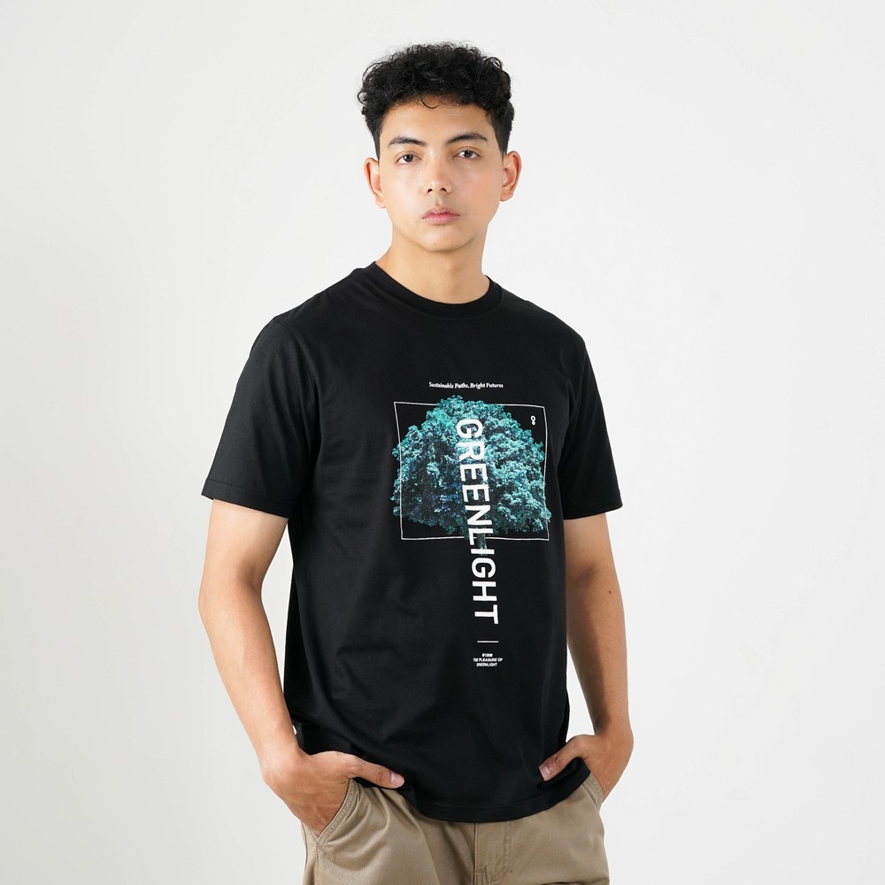 Jual Greenlight Kaos Pria Lengan Pendek Regular Fit Katun Shady OL-C270325 | Shopee Indonesia