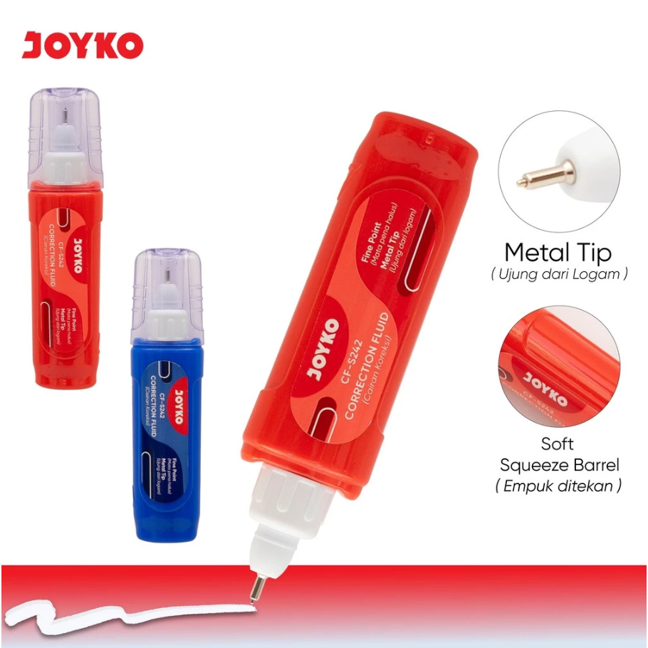 Jual JOYKO - Correction Fluid Cairan Koreksi Penghapus Cair TIpe X CF-S242 | Shopee Indonesia