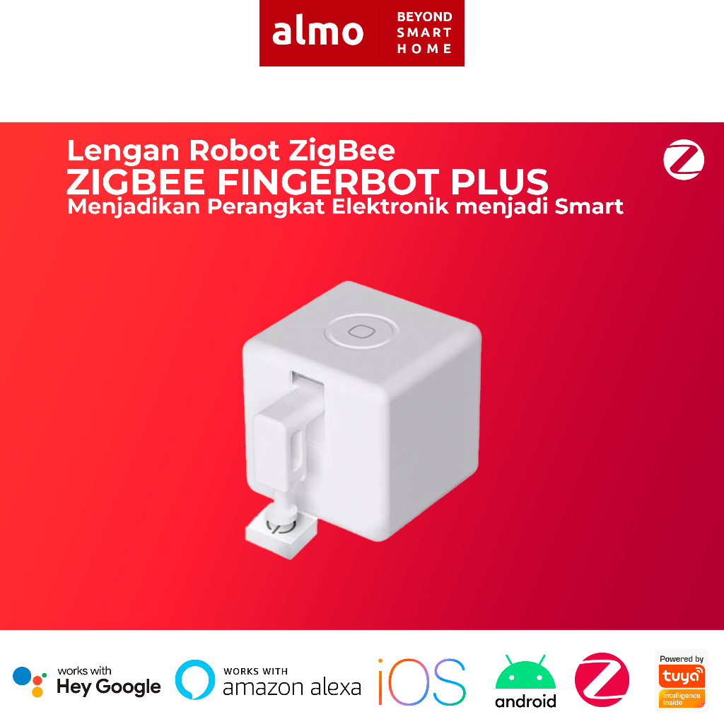 Jual ALMO Tuya Zigbee Fingerbot Home Automation IoT | Shopee Indonesia