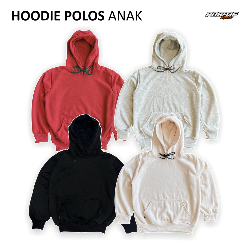 Jual POSITIF MERCH - JAKET HOODIE ANAK POLOS LAKI LAKI PEREMPUAN DISTRO ...