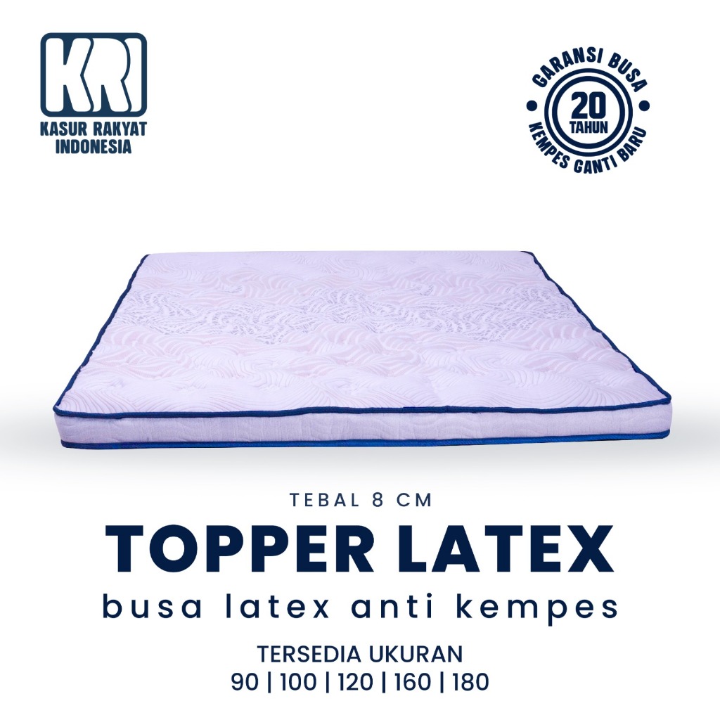 Jual KRI Topper Latex tebal 8 cm Garansi 20 Tahun | Shopee Indonesia