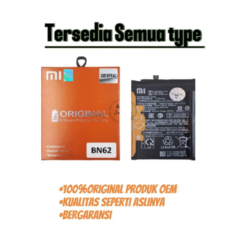 Jual Baterai battery Xiaomi POCO X3 PRO/X3 NFC ( kode BN-57 ORI 100A ...