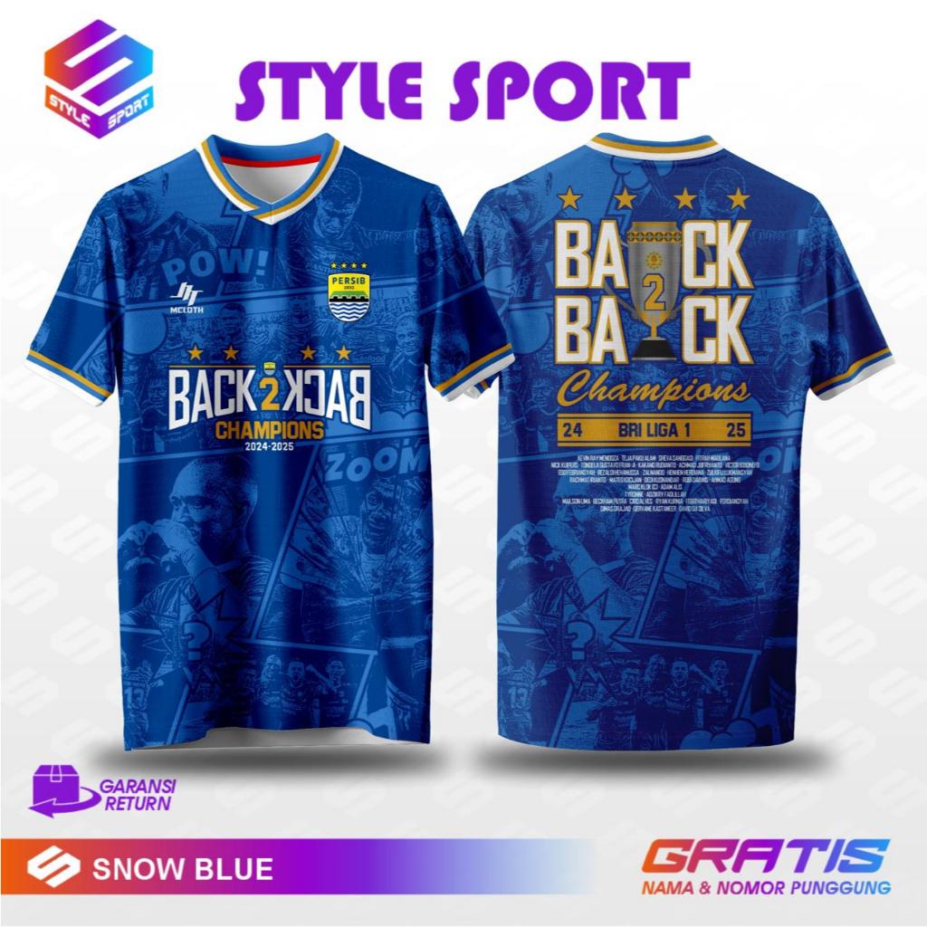 Jual STYLE_Baju Jersey Persib Bandung Football Champions Back To Back ...