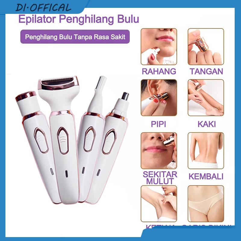 Jual Alat Cukur Elektrik Wanita untuk Area Kemaluan, Ketiak, Tangan, Kaki, Wajah, Alis, dan ...