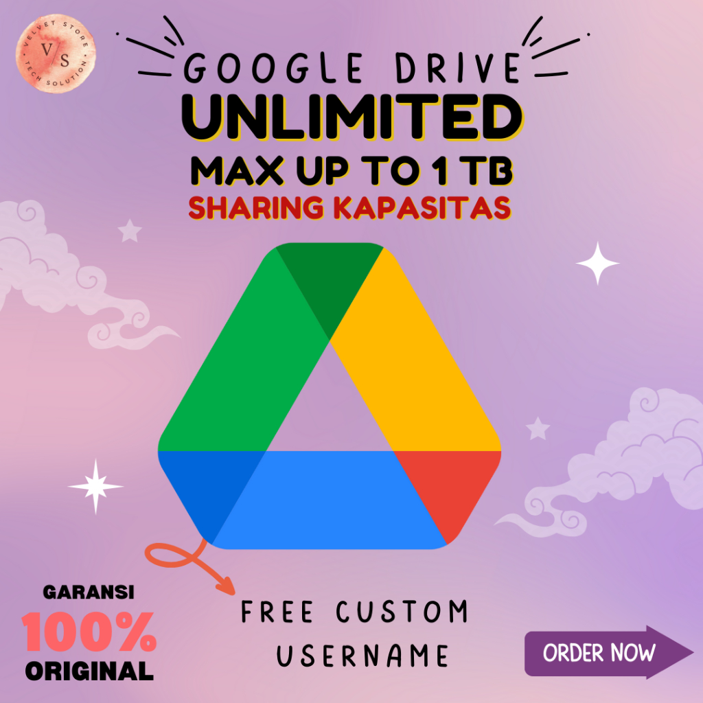 Jual Google Drive Unlimited Storage Lifetime Bergaransi Resmi Gdrive ...