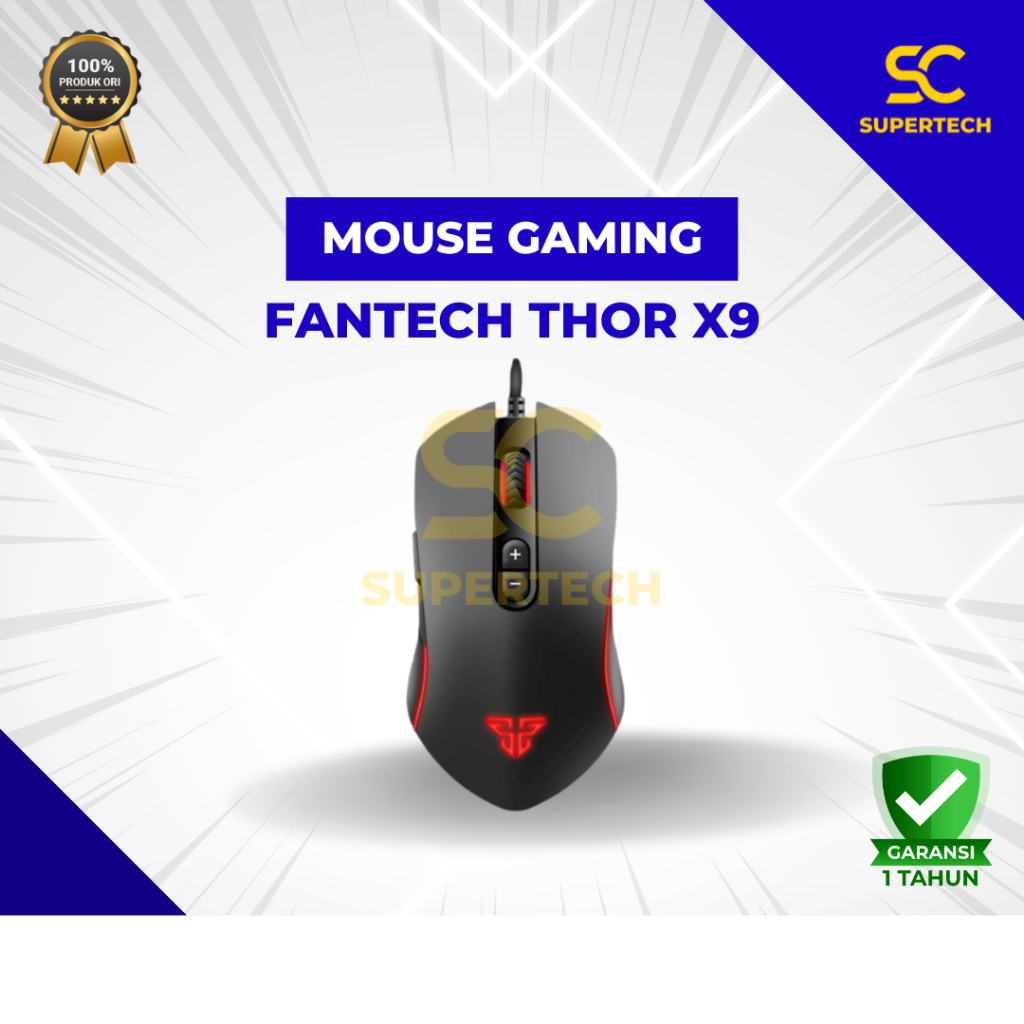 Jual Fantech Gaming Mouse Macro X9 THOR RGB 7D Programmable 4800 Dpi ...